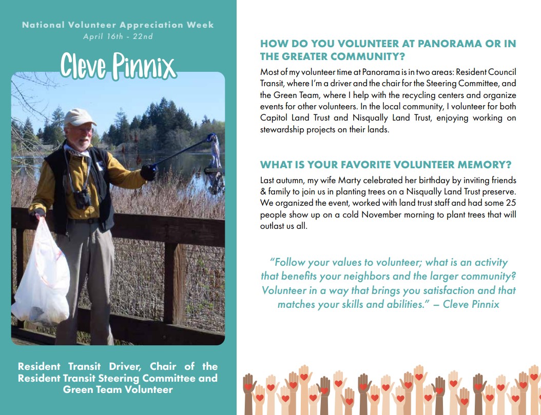 Volunteer Appreciation Week! - Panorama