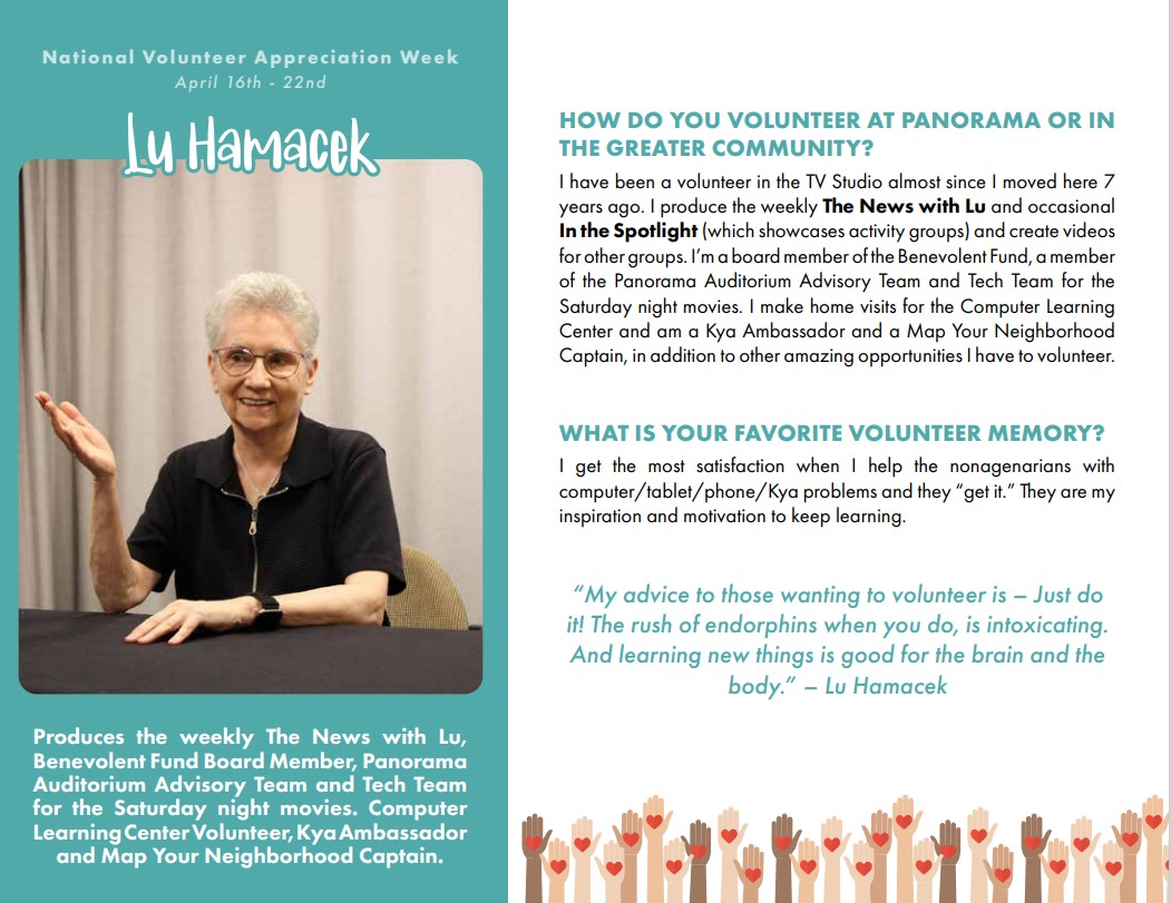 Volunteer Appreciation Week! - Panorama