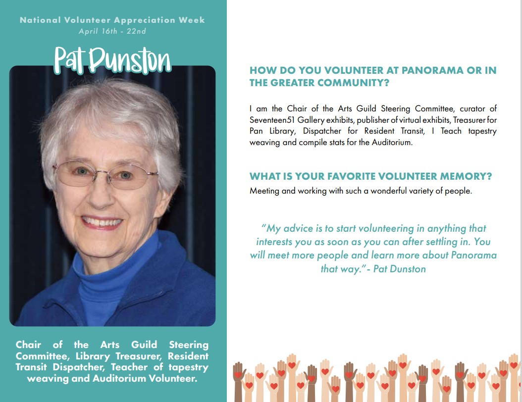 Volunteer Appreciation Week! - Panorama